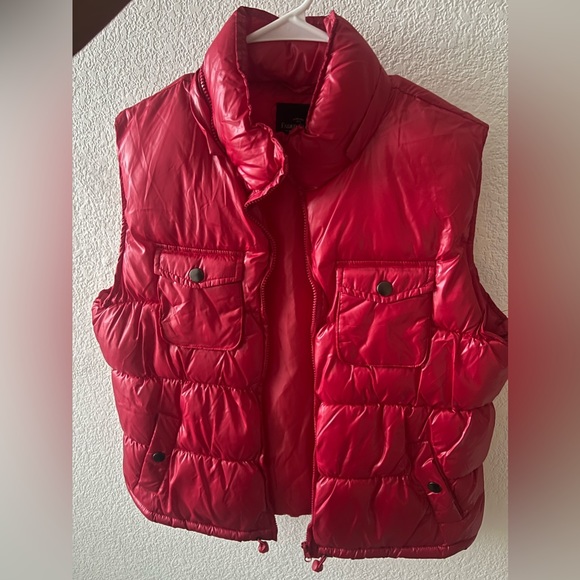 Faded Glory | Tops | Red Puffer Vest | Poshmark
